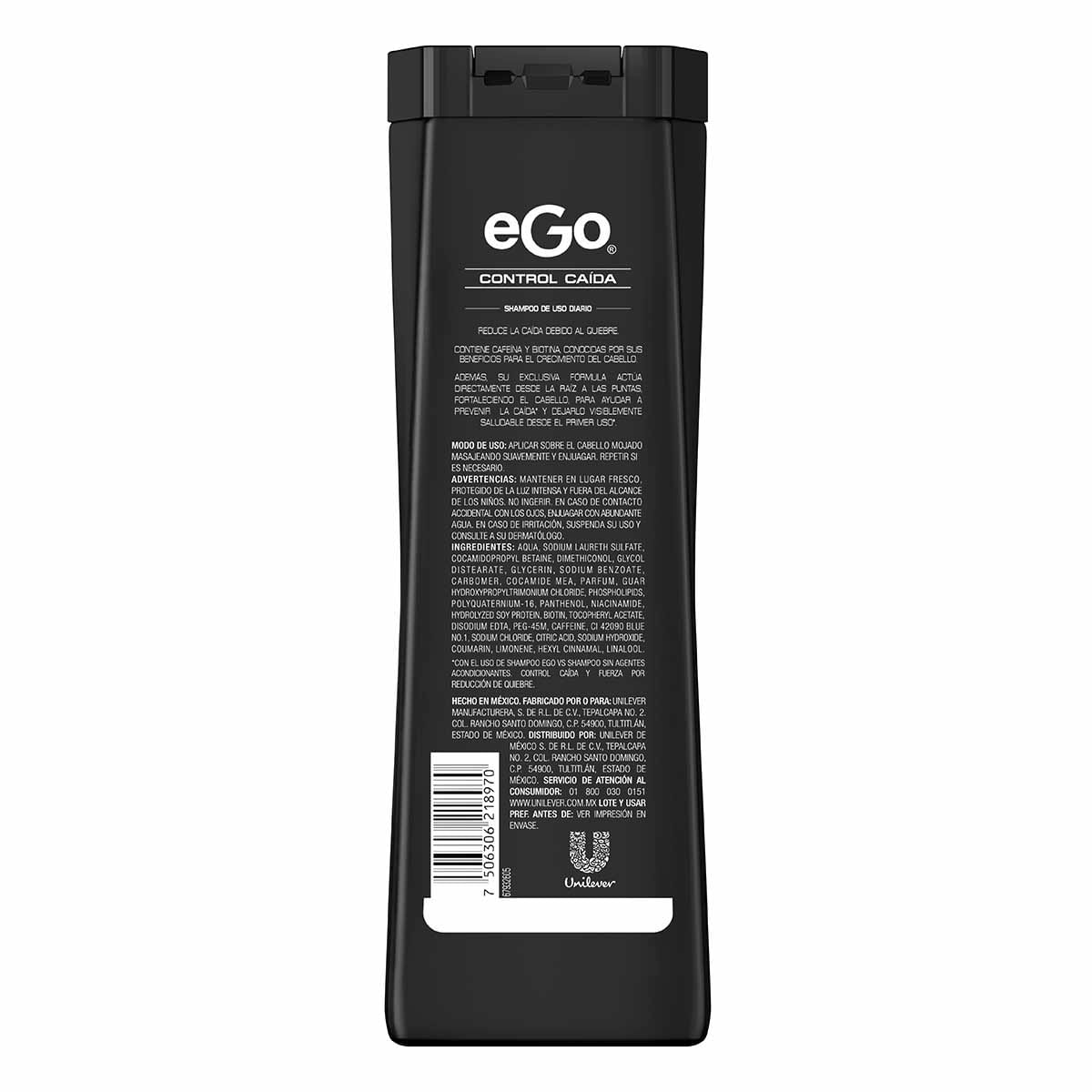 Shampoo eGo Control Caída 2 en 1 400ml | Chedraui