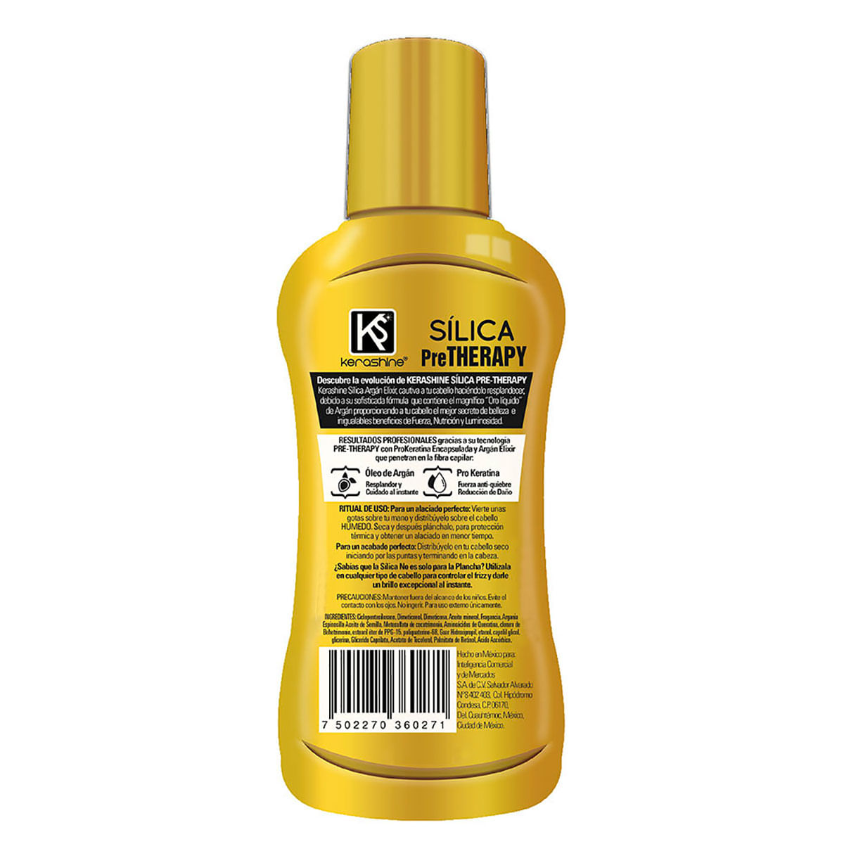 Sílica para Cabello Kerashine Pre-Therapy Argán Fuerza y Brillo 120ml ...