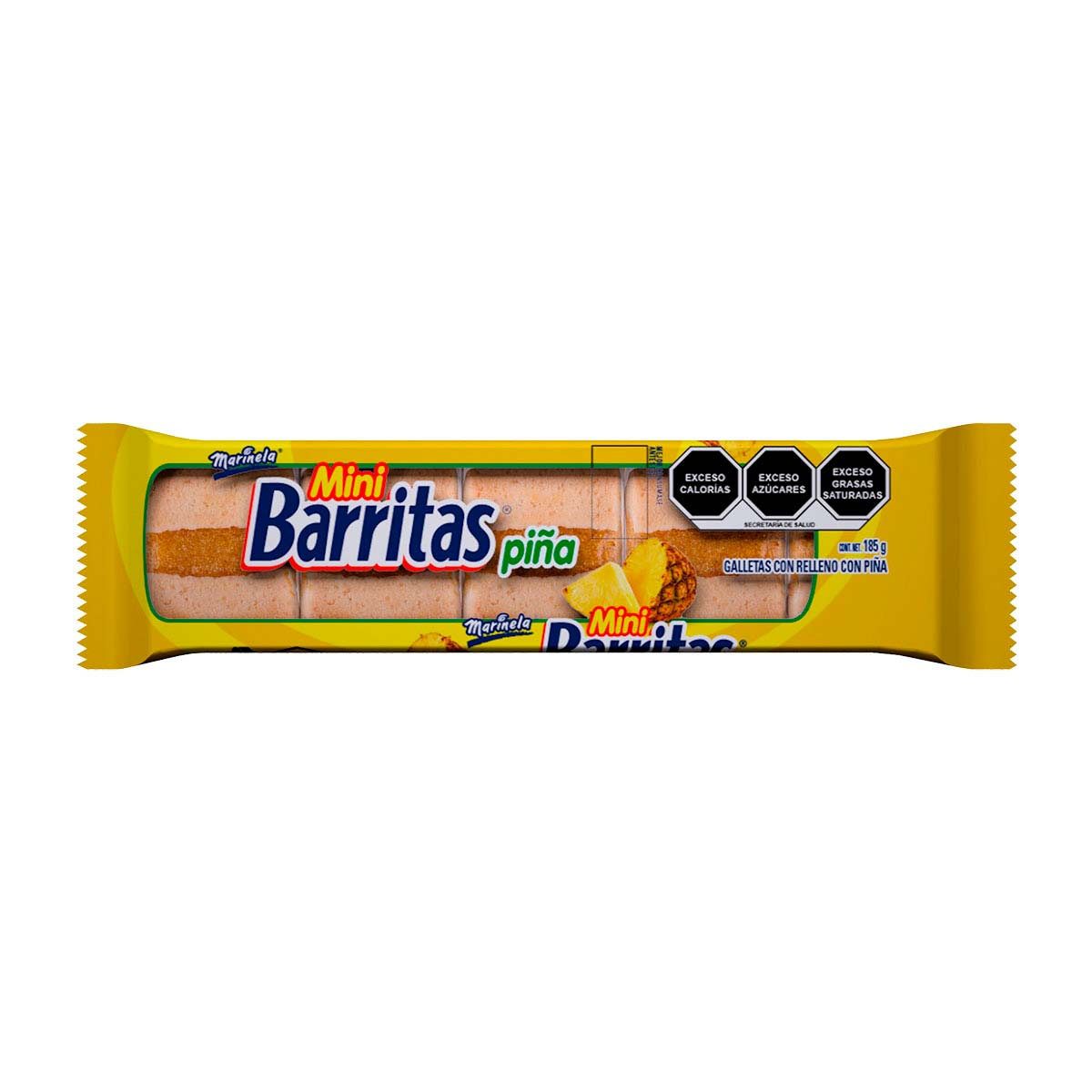 Mini Barritas Marinela Piña de 185g | Chedraui