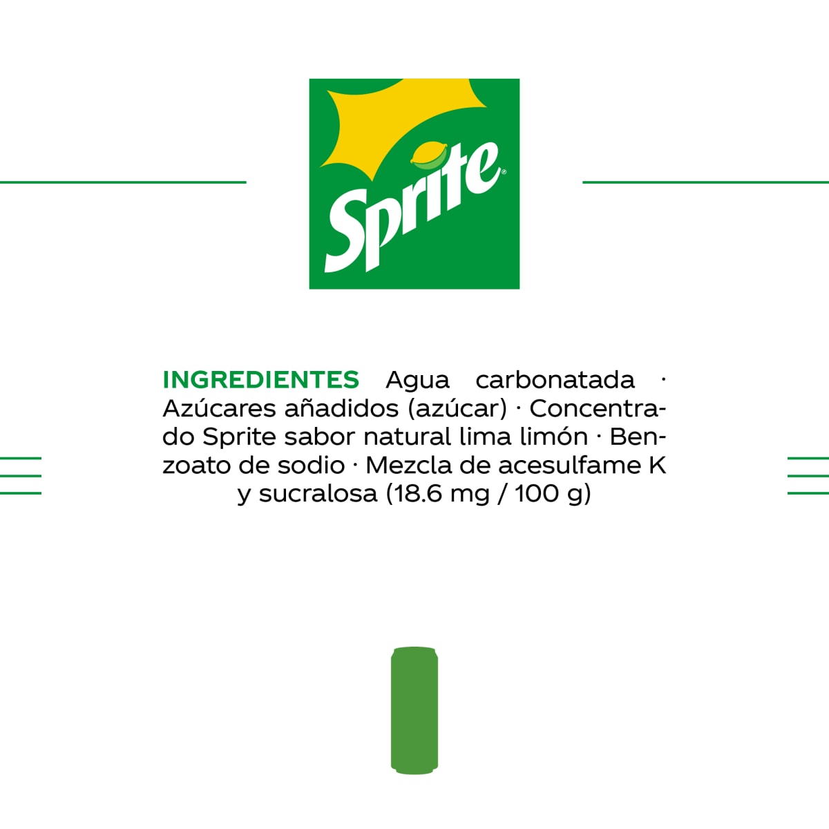 Refresco Sprite Lima-Limón Lata 355mL | Chedraui