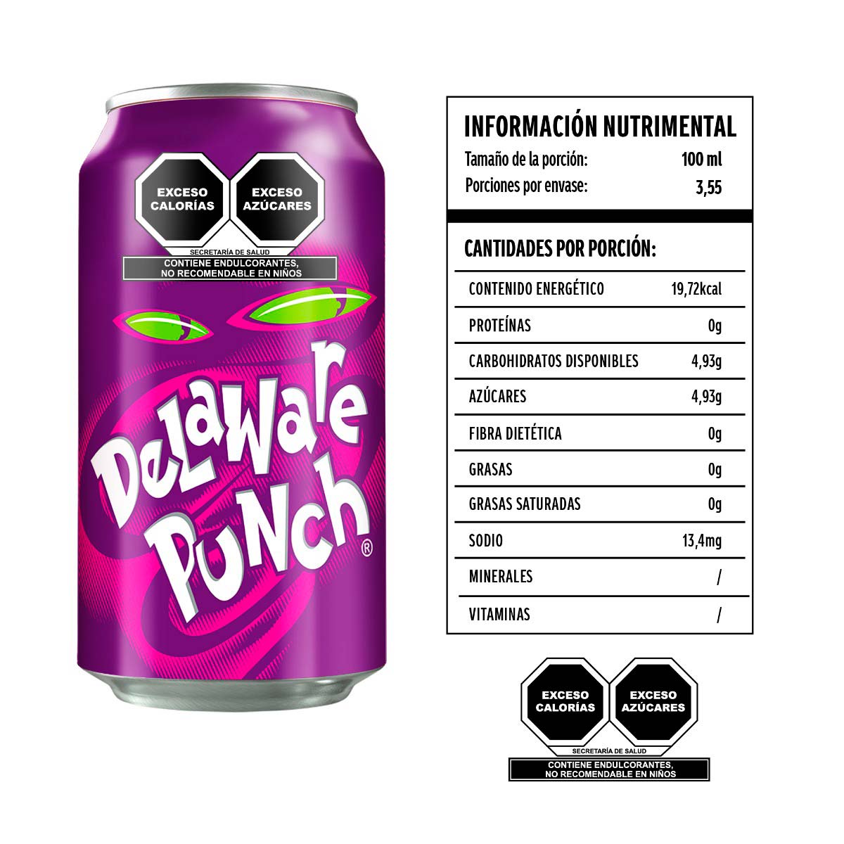 Bebida Delaware Punch Uva Lata 355mL | Chedraui
