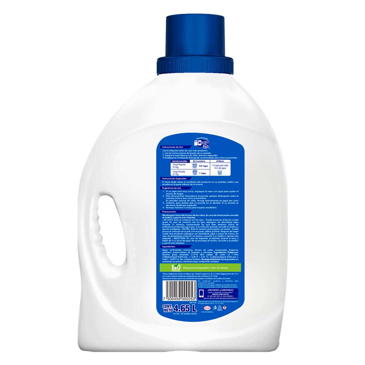 Detergente Líquido 123 Maxi Poder Color 4.65L | Chedraui