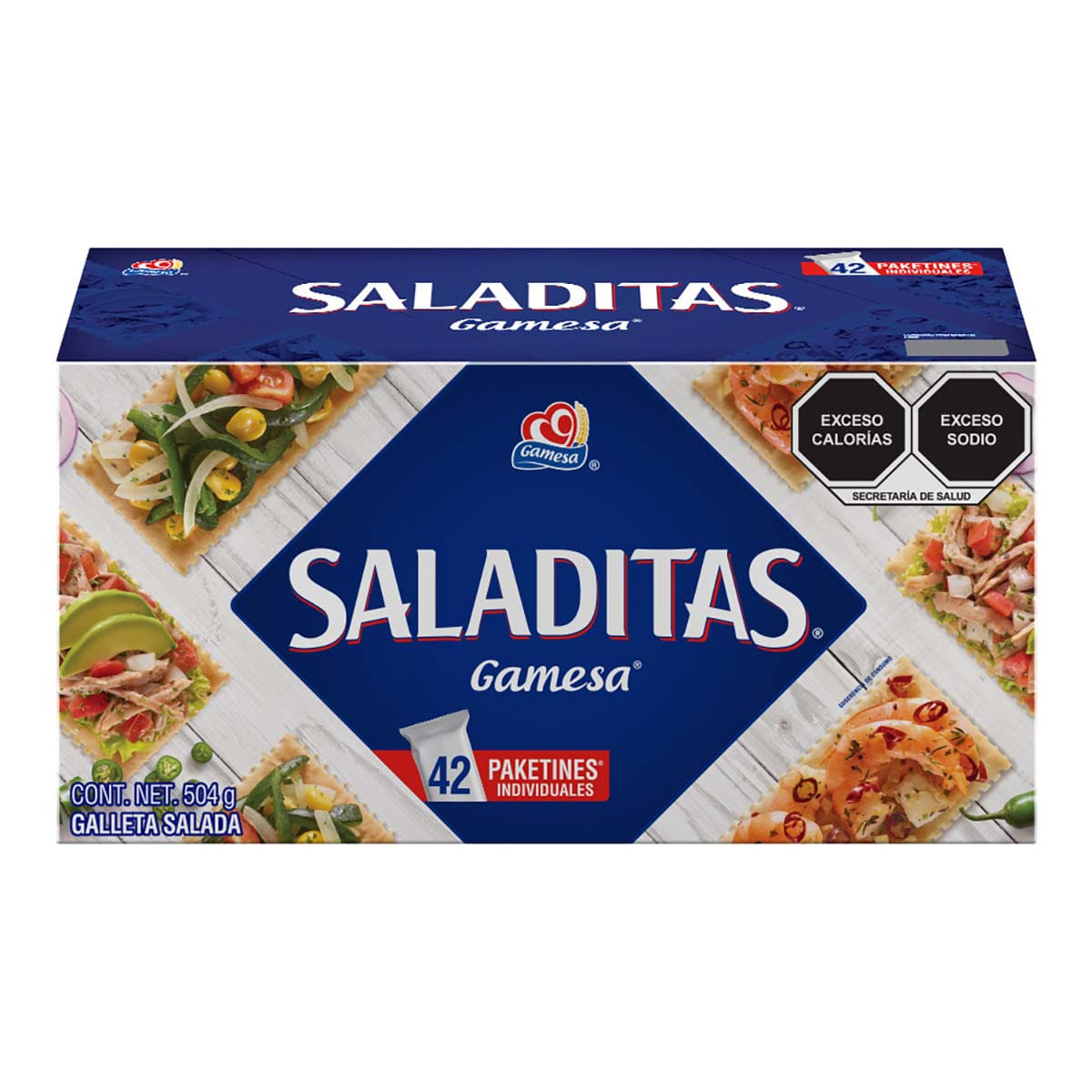 Galletas Gamesa Saladitas Clásicas 42 Paketines 504g | Chedraui