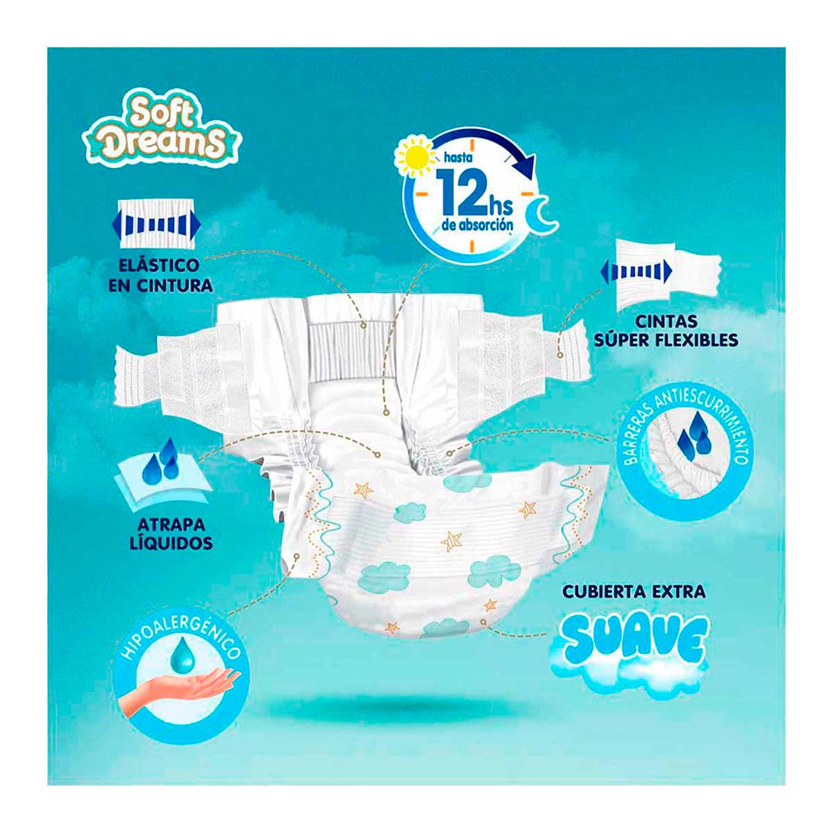 Pañales Soft Dreams Extra Etapa 5 Grande 34 Piezas | Chedraui