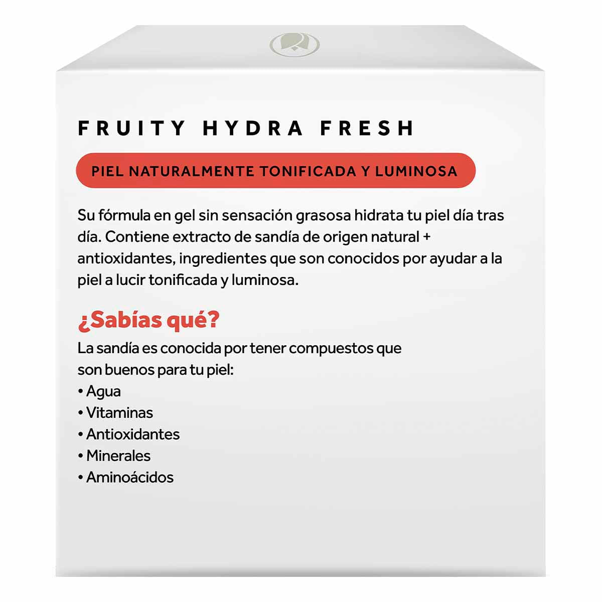 Hidratante Facial en Gel Pond's Fruity Hydra Fresh Sandía 110g | Chedraui