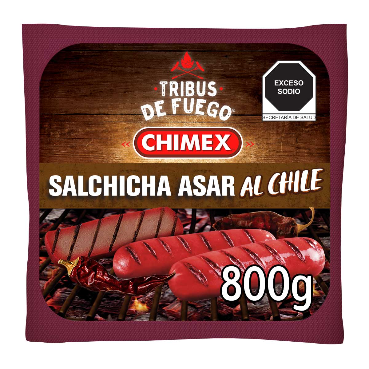 Salchichas para Asar Chimex Al Chile 800g | Chedraui
