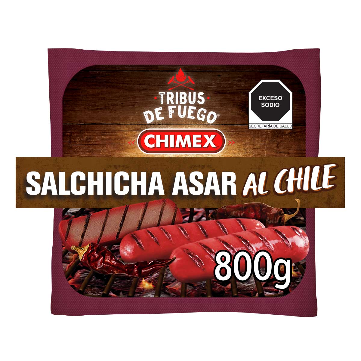 Salchichas para Asar Chimex Al Chile 800g | Chedraui