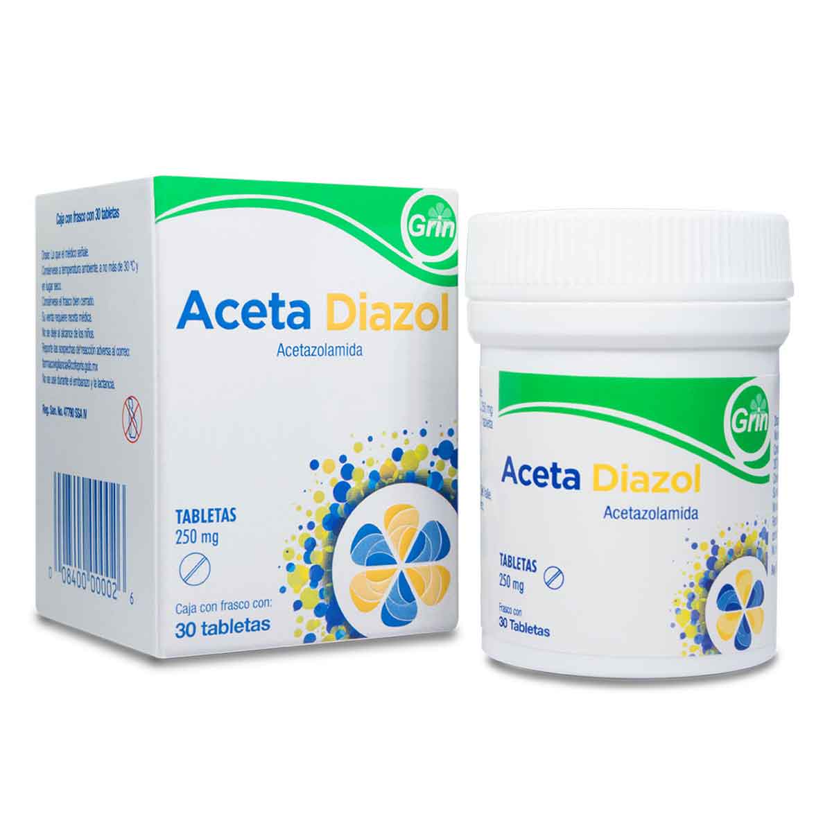 Tabletas Aceta Diazol 250mg Frasco con 30 Tabletas | Chedraui