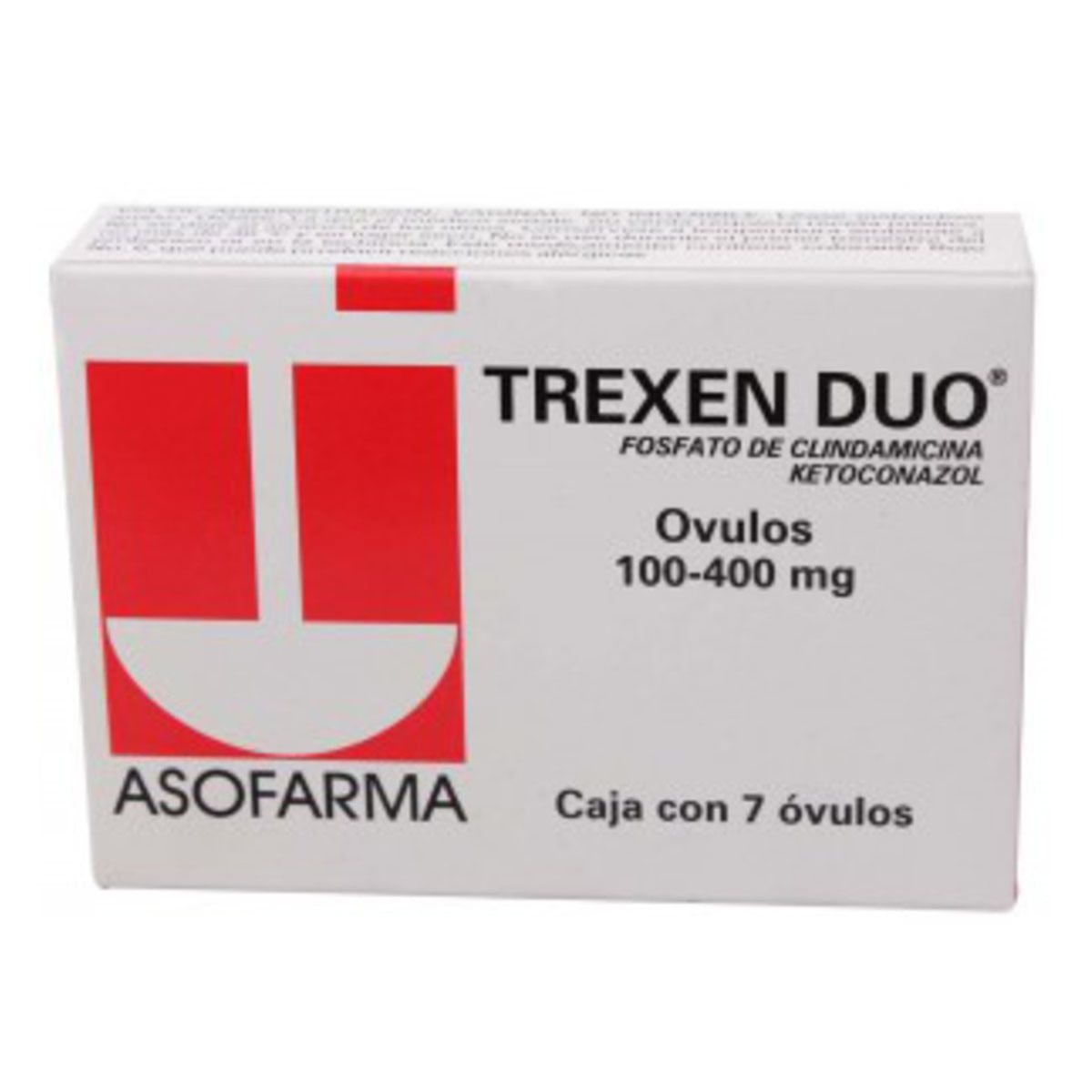 Óvulos Trexen Duo 100mg/400mg Caja con 7 Óvulos | Chedraui