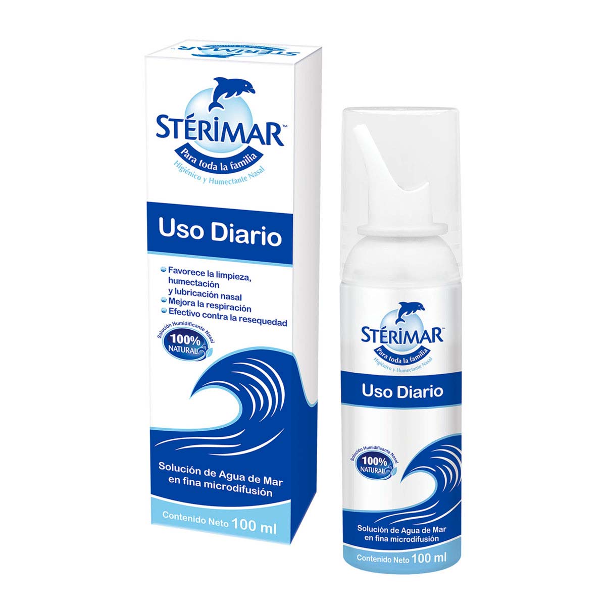 Solución Nasal de Agua de Mar Sérimar Uso Diario 100ml | Chedraui
