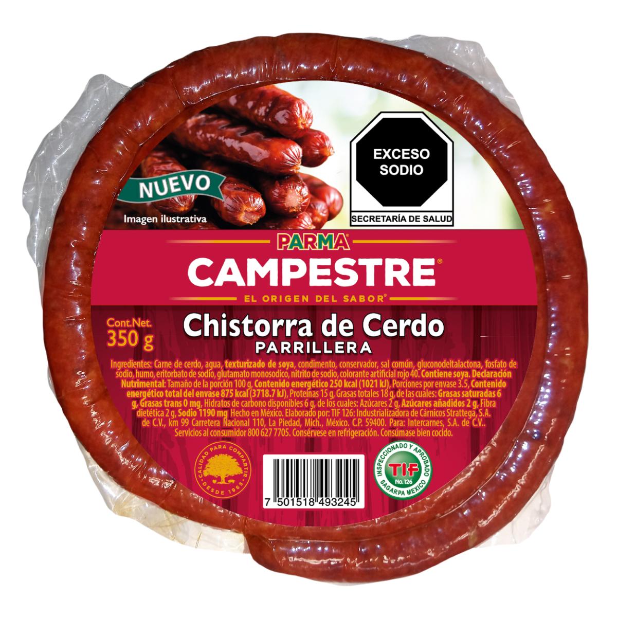 Chistorra Natural Parrillera Campestre 350g | Chedraui