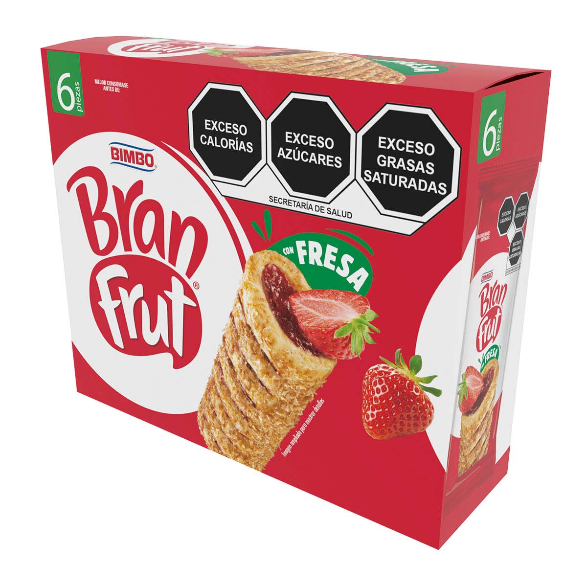 Bran Frut Bimbo Fresa 6 piezas 240g | Chedraui
