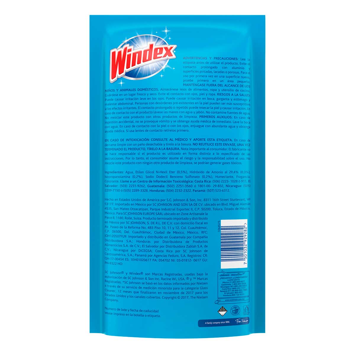 Limpiador líquido Windex Original 500ml | Chedraui Limpiador líquido Windex Original 500ml | Chedraui