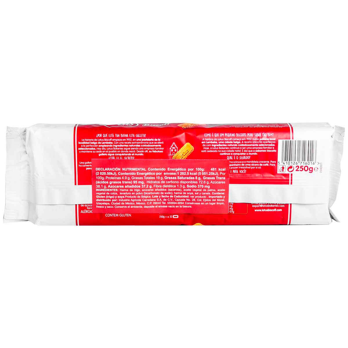 Galleta Lotus Biscoff 250g | Chedraui