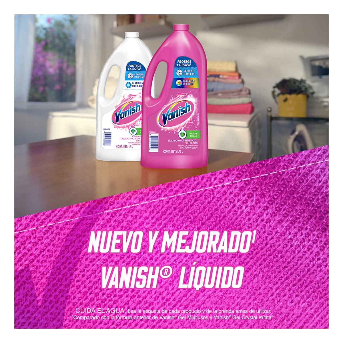 Quitamanchas Líquido Multiuso Vanish para Ropa de Color 1.7L | Chedraui