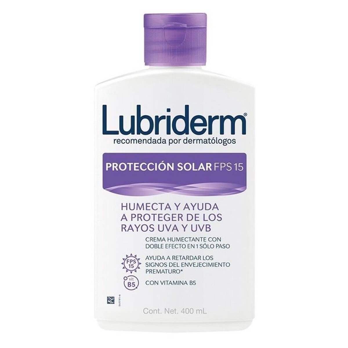 Crema corporal Lubriderm protección solar UV FPS15 400ml | Chedraui