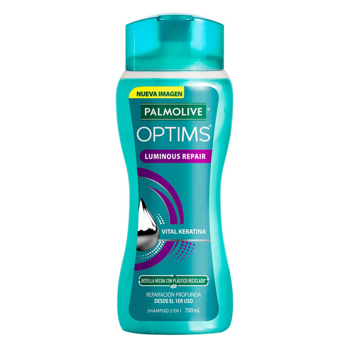 Shampoo Palmolive Optims Luminous Repair Vital Keratina 700ml | Chedraui