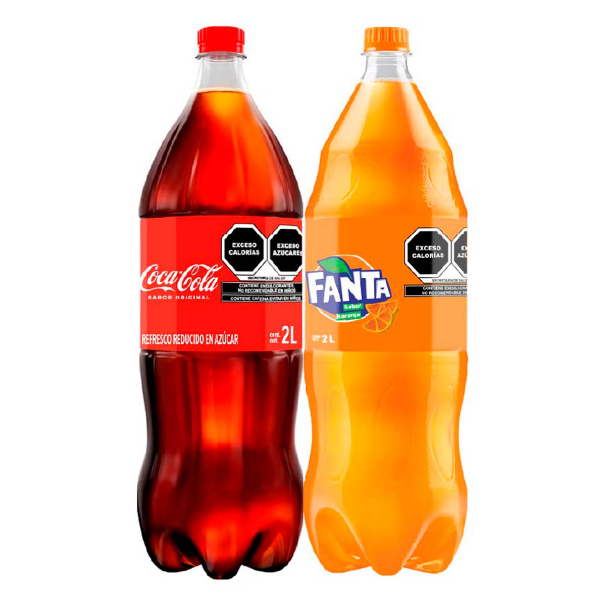 Refresco Coca Cola Original más Refresco Fanta 2L 2 Pack | Chedraui