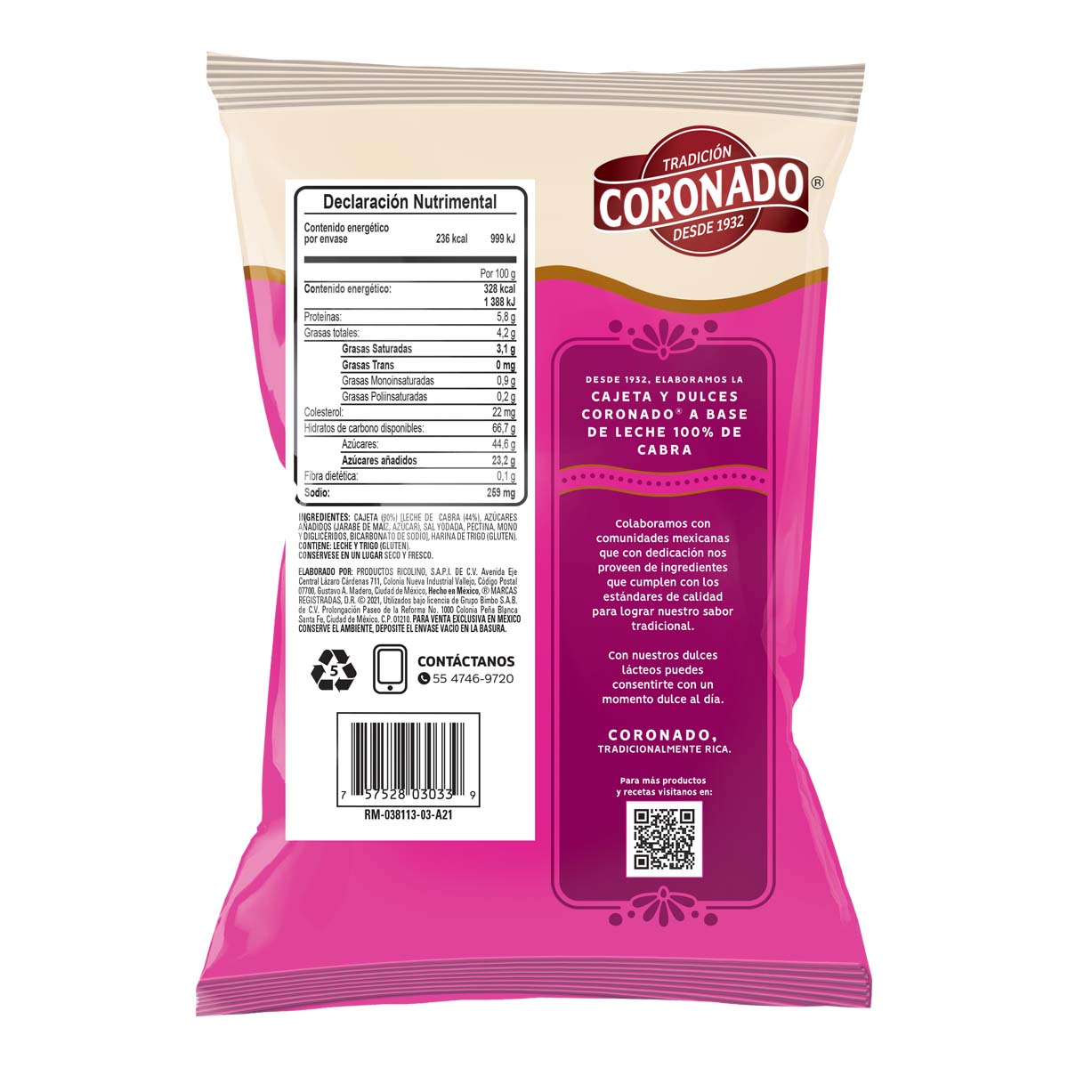 Oblea Coronado de Cajeta 72g | Chedraui