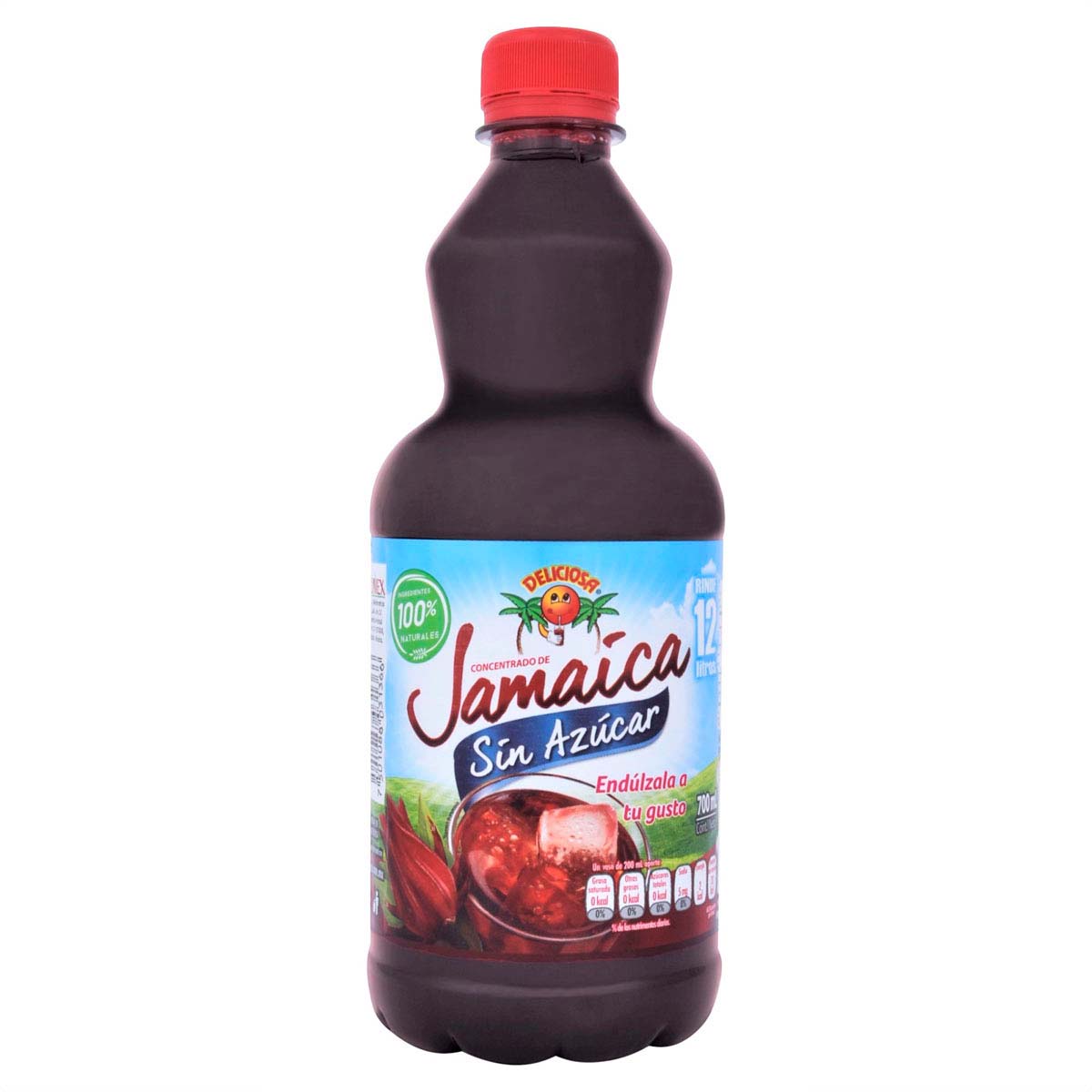 Concentrado Deliciosa de Jamaica sin Azúcar 700ml | Chedraui
