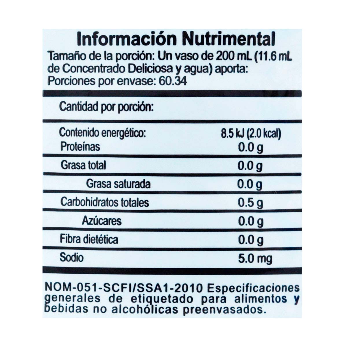 Concentrado Deliciosa de Jamaica sin Azúcar 700ml | Chedraui