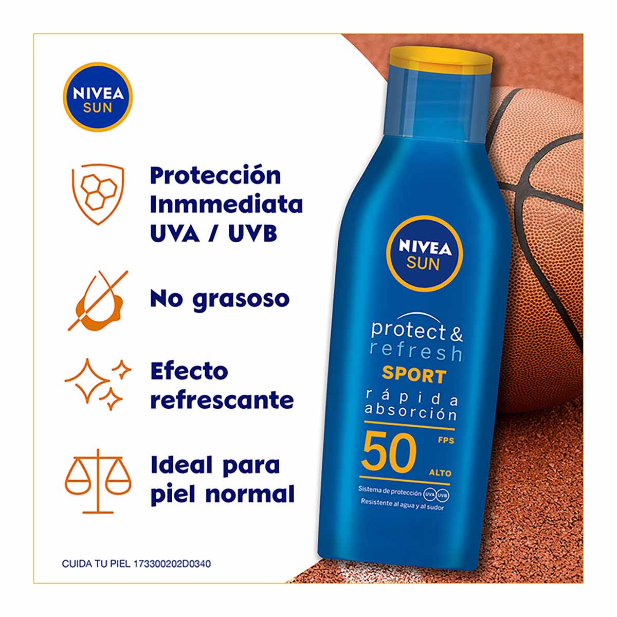 Protector Solar Corporal NIVEA SUN Protect & Refresh FPS50 200ml | Chedraui