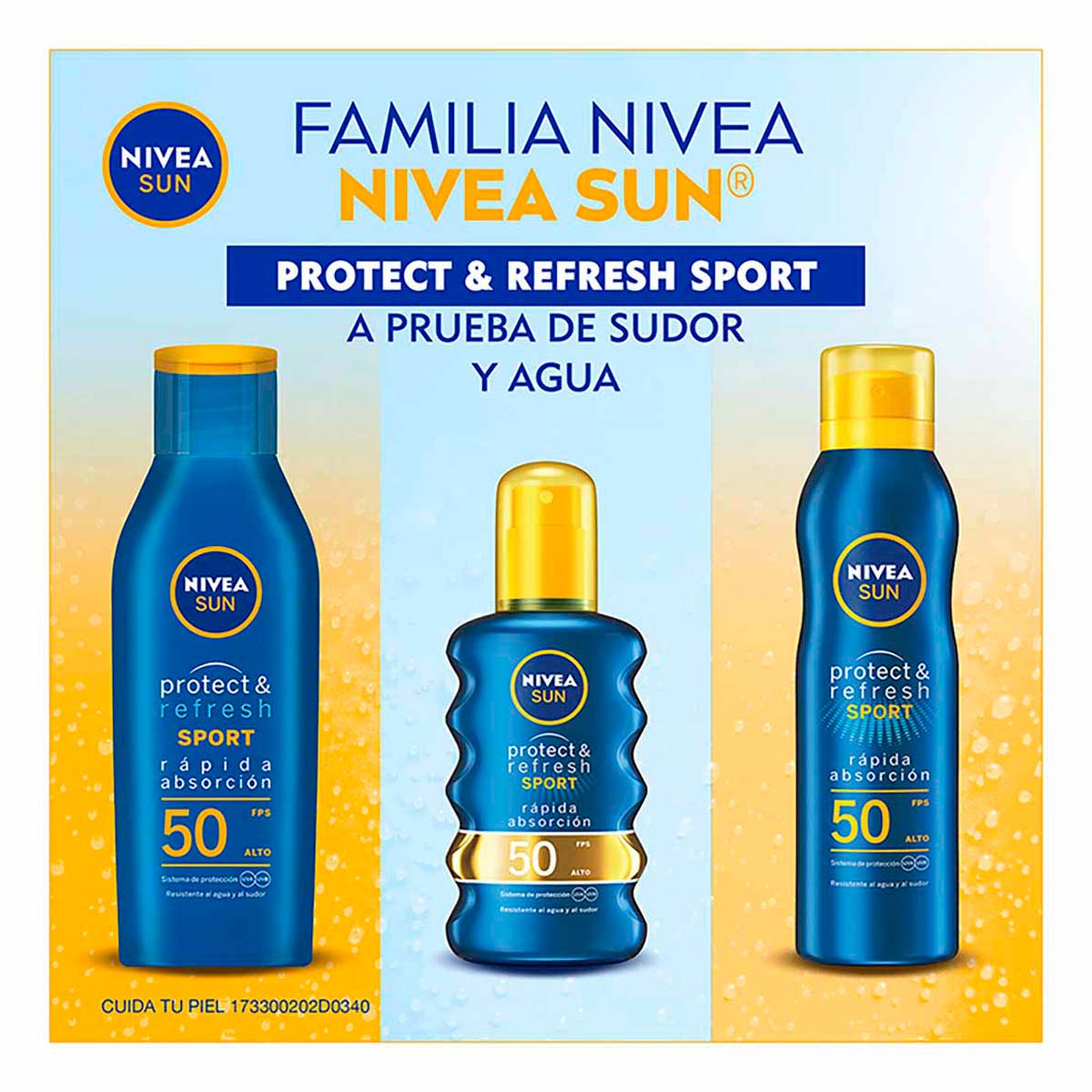 Protector Solar Corporal NIVEA SUN Protect & Refresh Sport 200ml | Chedraui