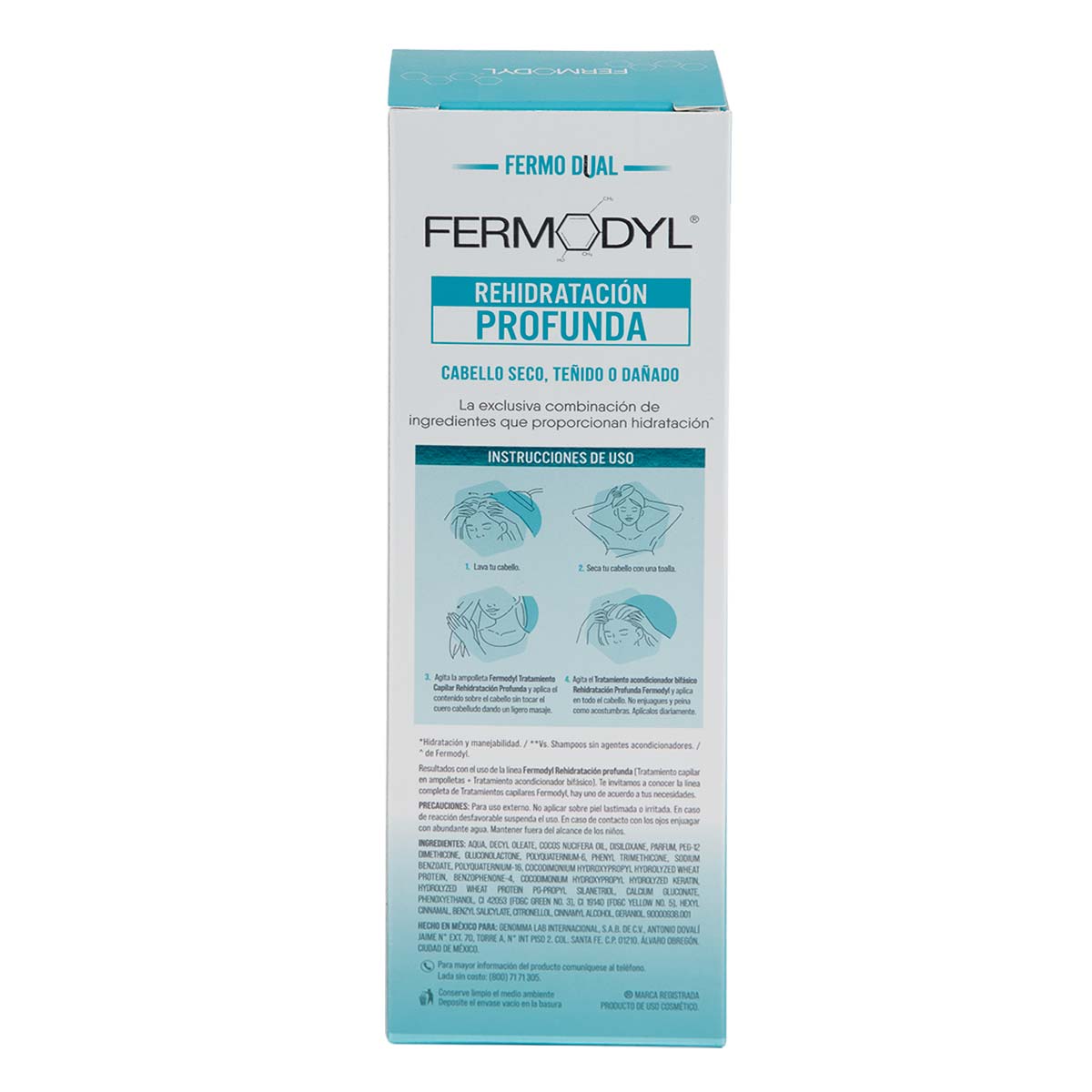Tratamiento Capilar Bifásico Fermodyl Fermodual Rehidratación Profunda ...