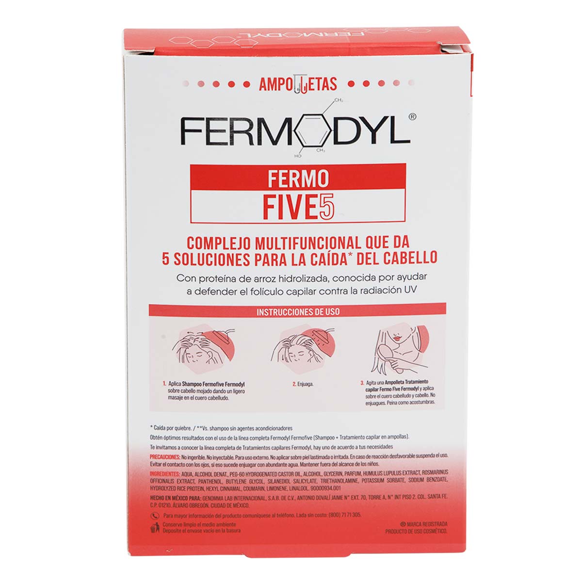 Tratamiento Capilar Fermodyl Fermofive 6 Ampolletas de 6ml | Chedraui