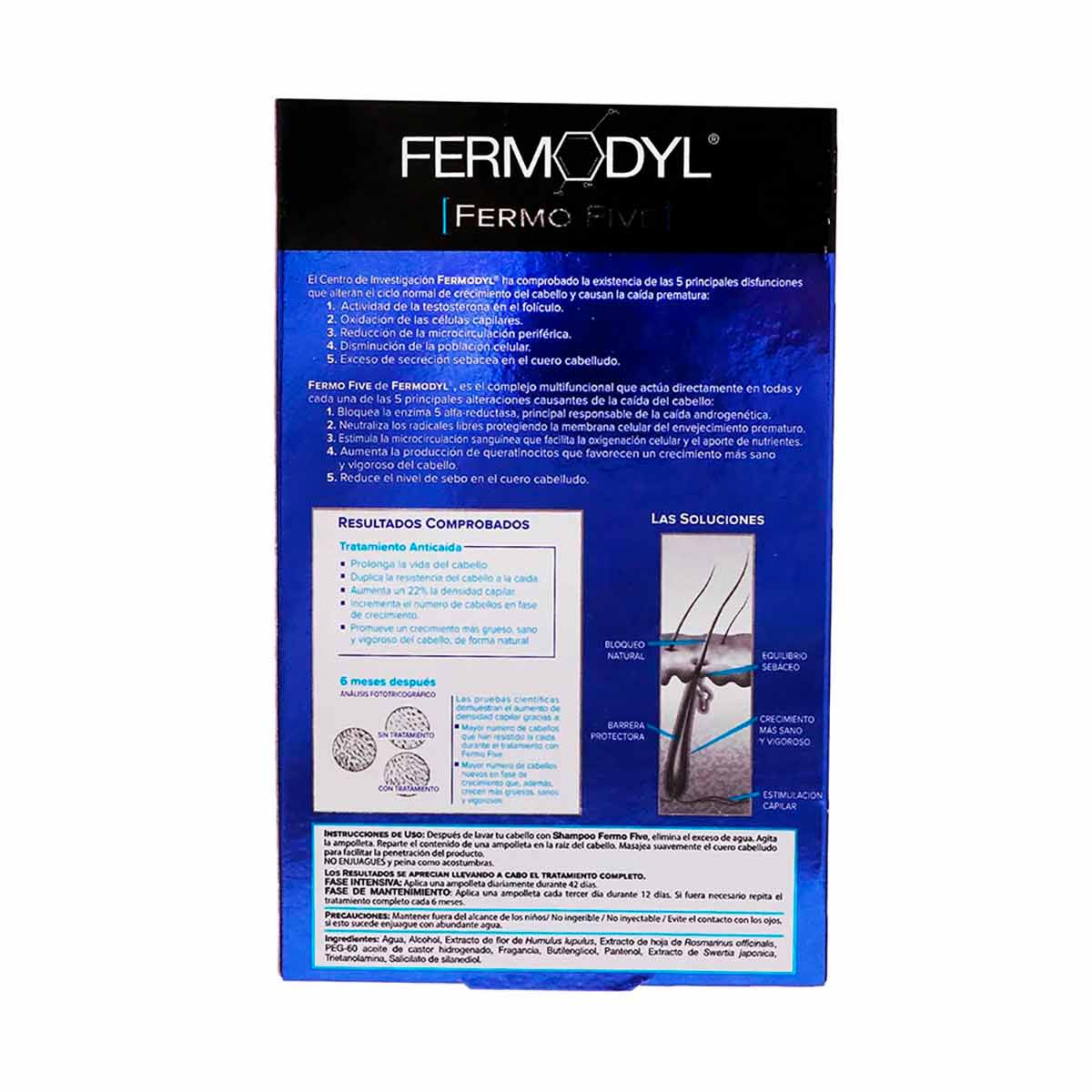 Tratamiento Capilar Fermodyl Fermofive 12 Ampolletas de 6ml | Chedraui
