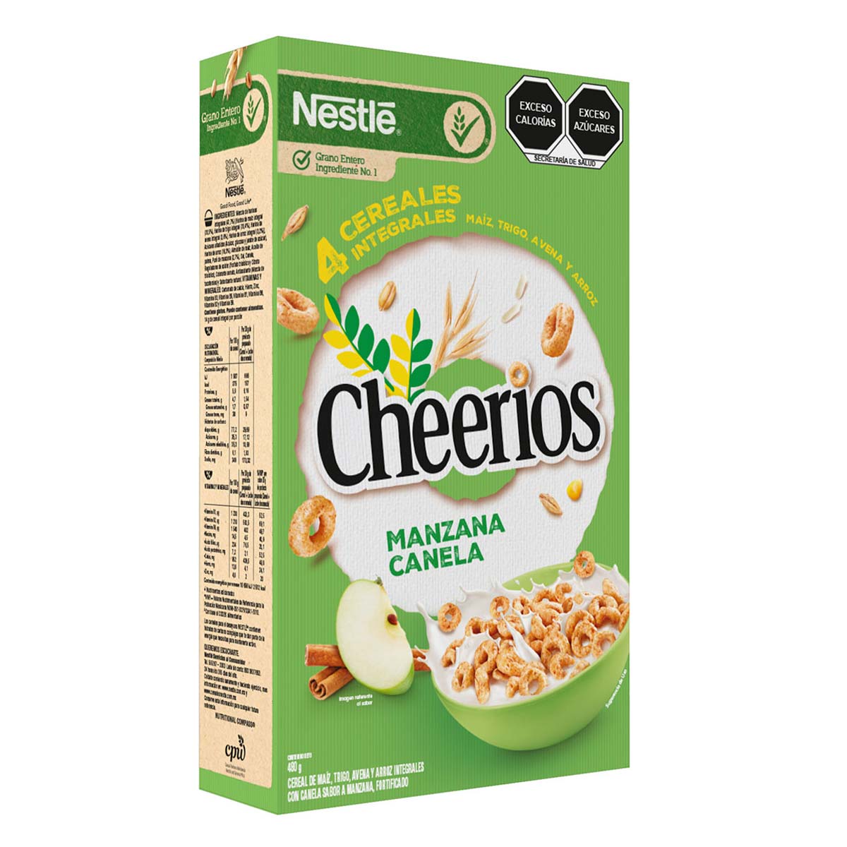 Cereal Nestlé Cheerios Manzana Canela con Avena 480g | Chedraui