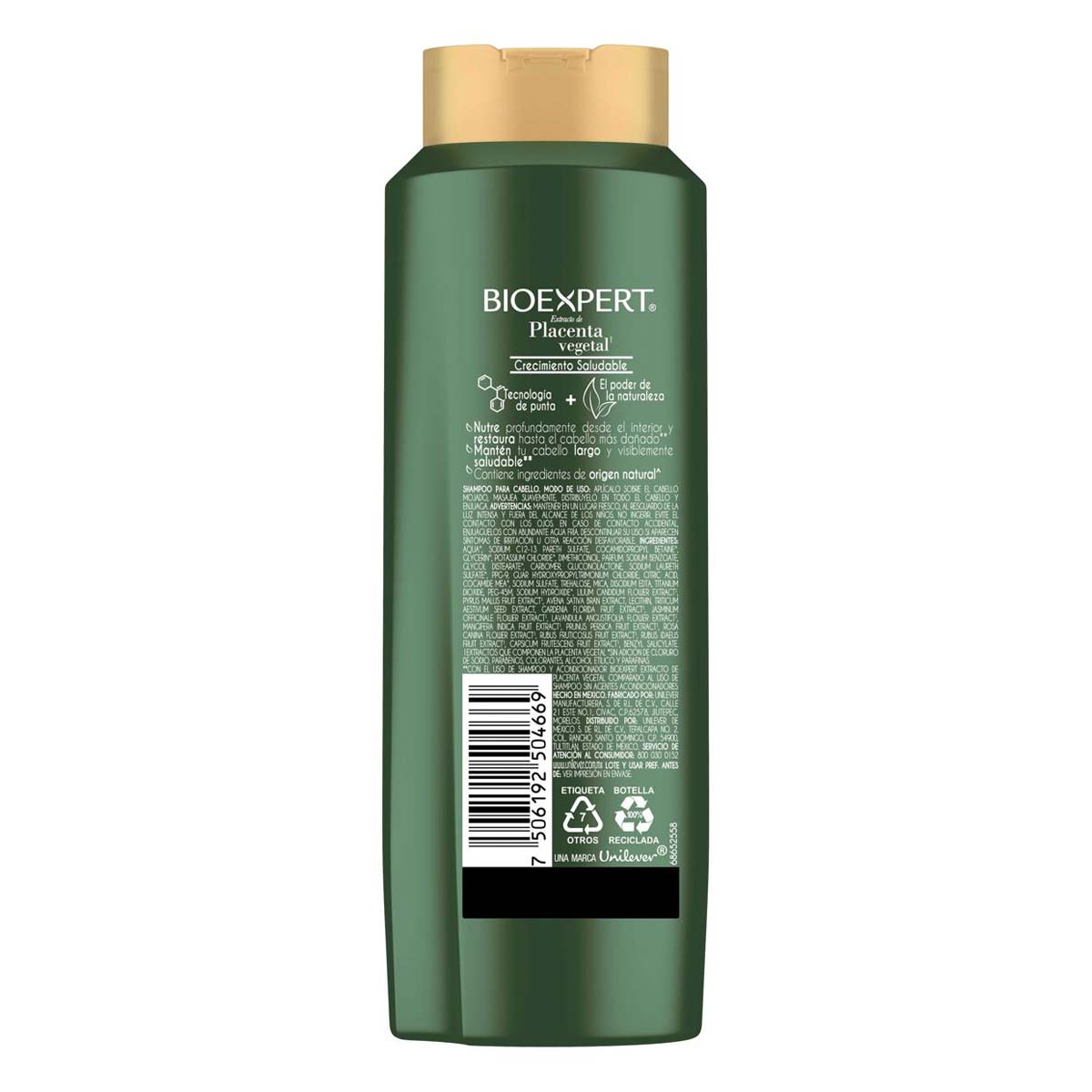 Shampoo BioExpert Extracto de Placenta Vegetal 650ml | Chedraui