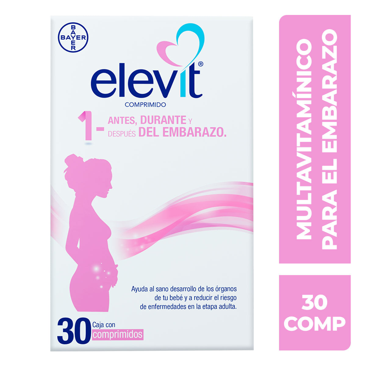 Comprimidos Elevit Multivitamínico para el Embarazo Caja con 30 ...