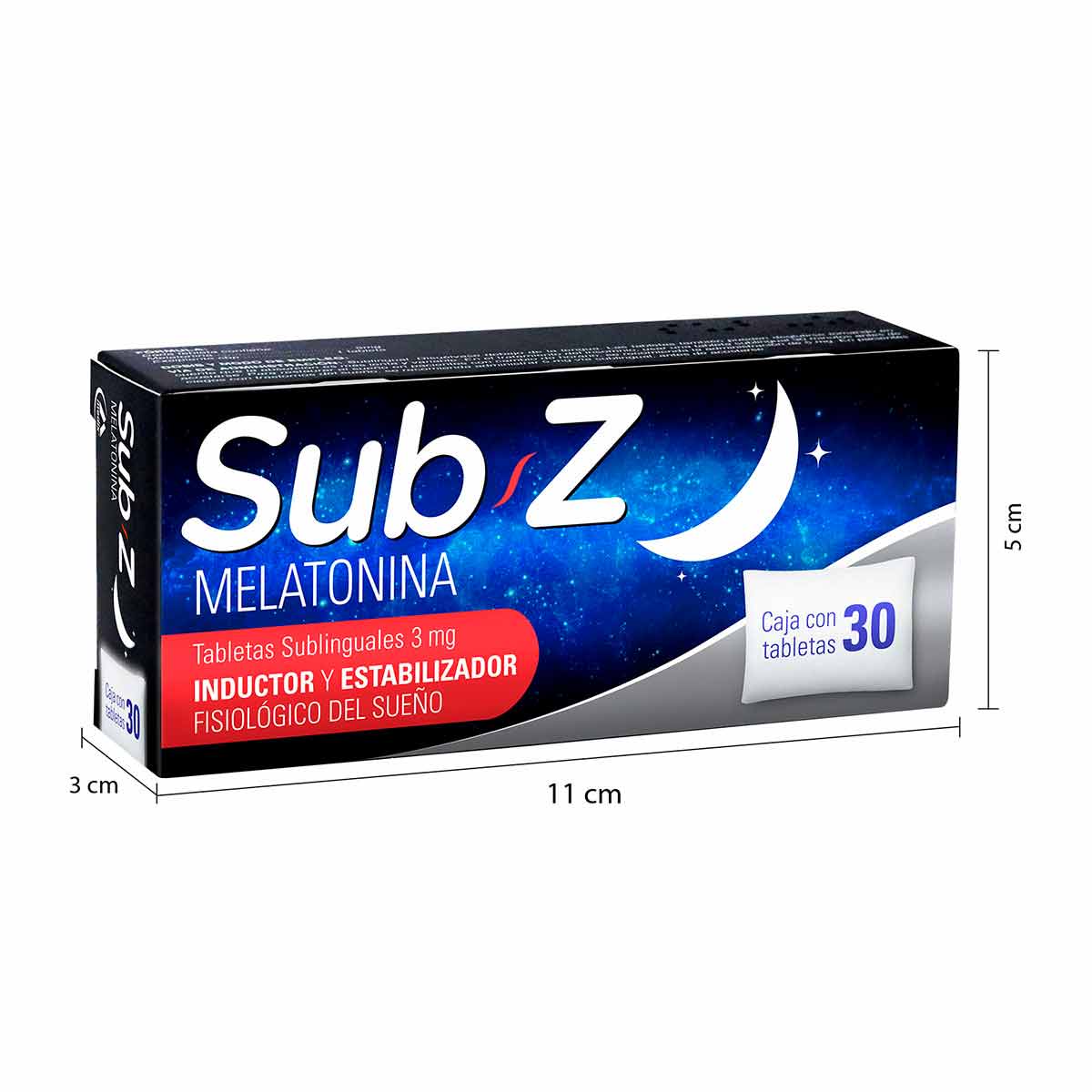 Tabletas Sublinguales Sub Z 3mg Caja con 30 Tabletas | Chedraui