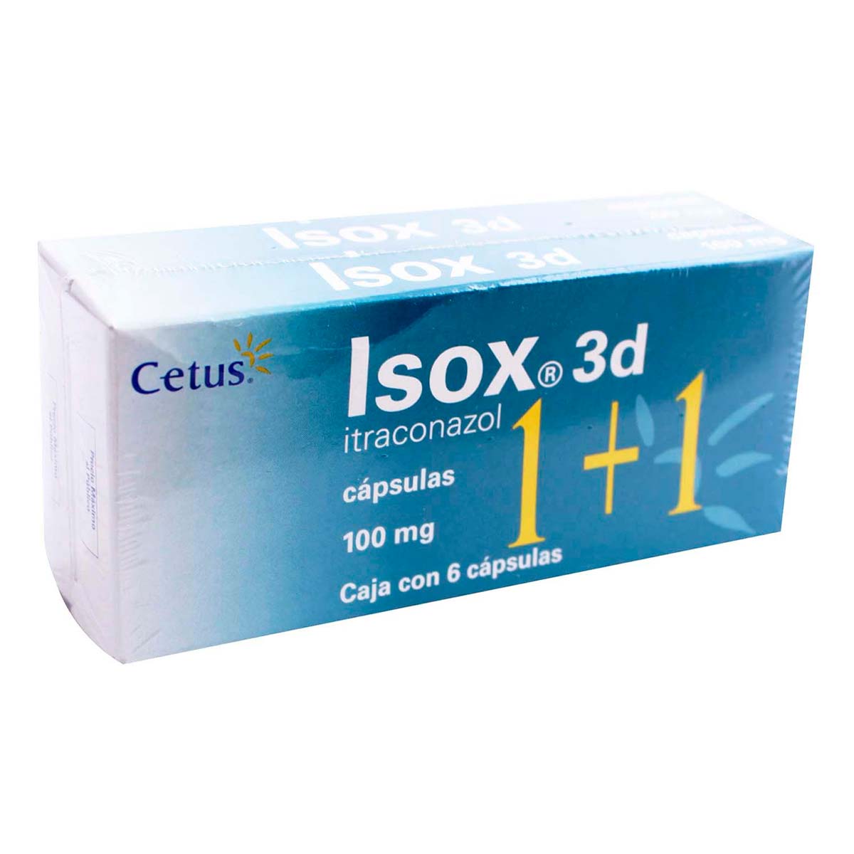 Cápsulas Isox 3d 100mg 2 Cajas de 6 Cápsulas | Chedraui