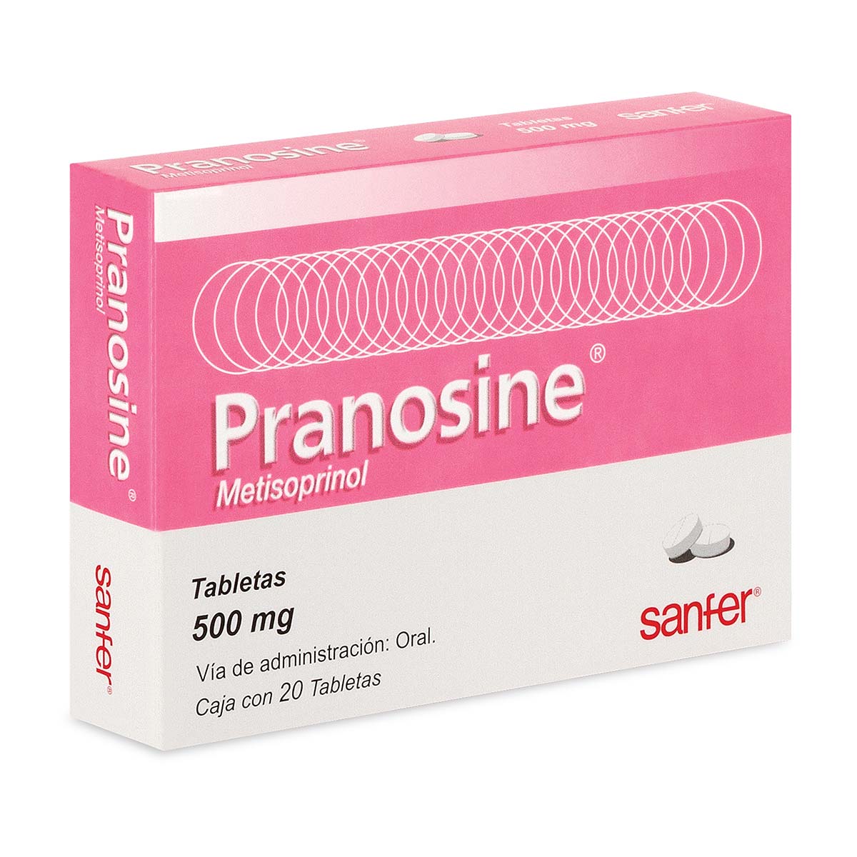 Tabletas Pranosine 500mg Caja con 20 Tabletas | Chedraui
