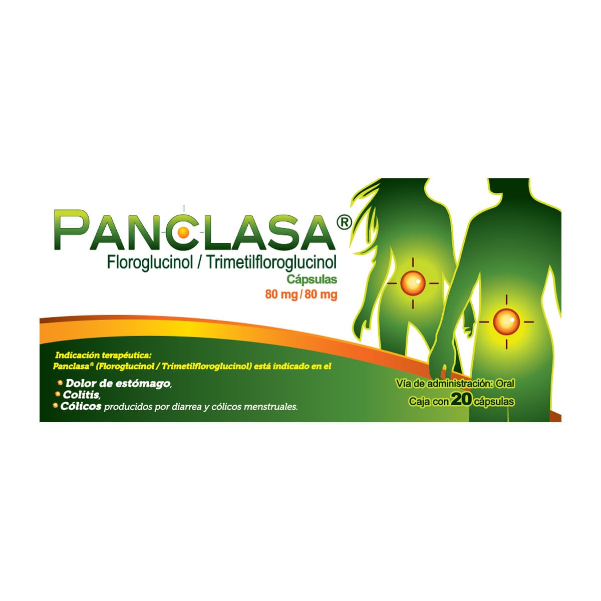 Cápsulas Panclasa 80mg/80mg Caja con 20 Cápsulas | Chedraui