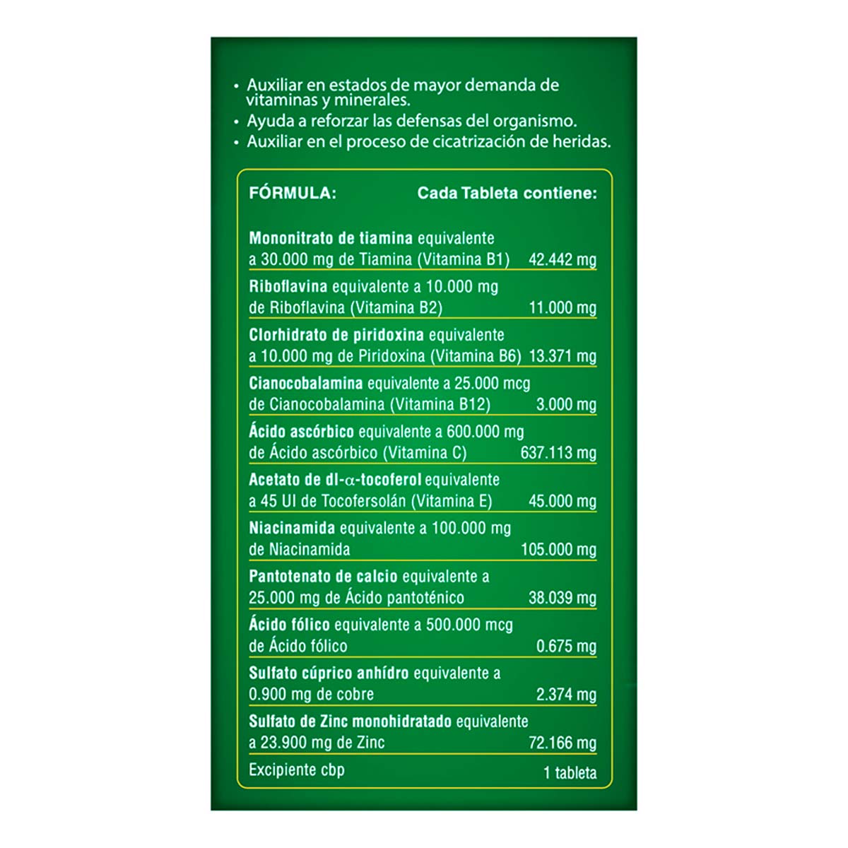 Stresstabs Multivitamínico con Zinc Frasco con 30 Tabletas | Chedraui