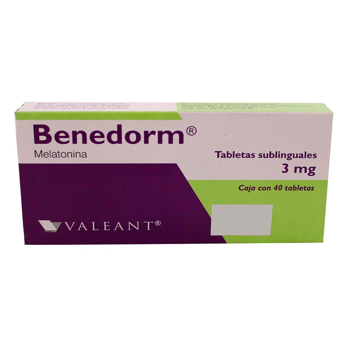 Tabletas Sublinguales Benedorm 3mg Caja con 40 Tabletas | Chedraui