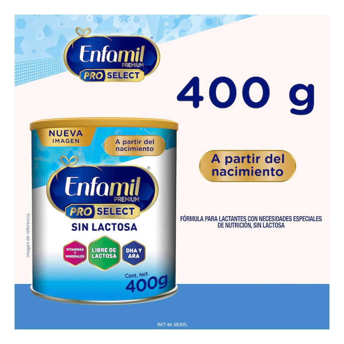 Fórmula Especializada Enfamil Pro Select Sin Lactosa 400g | Chedraui