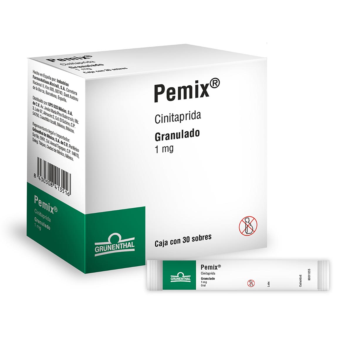 Granulado Pemix 1mg Caja con 30 Sobres | Chedraui