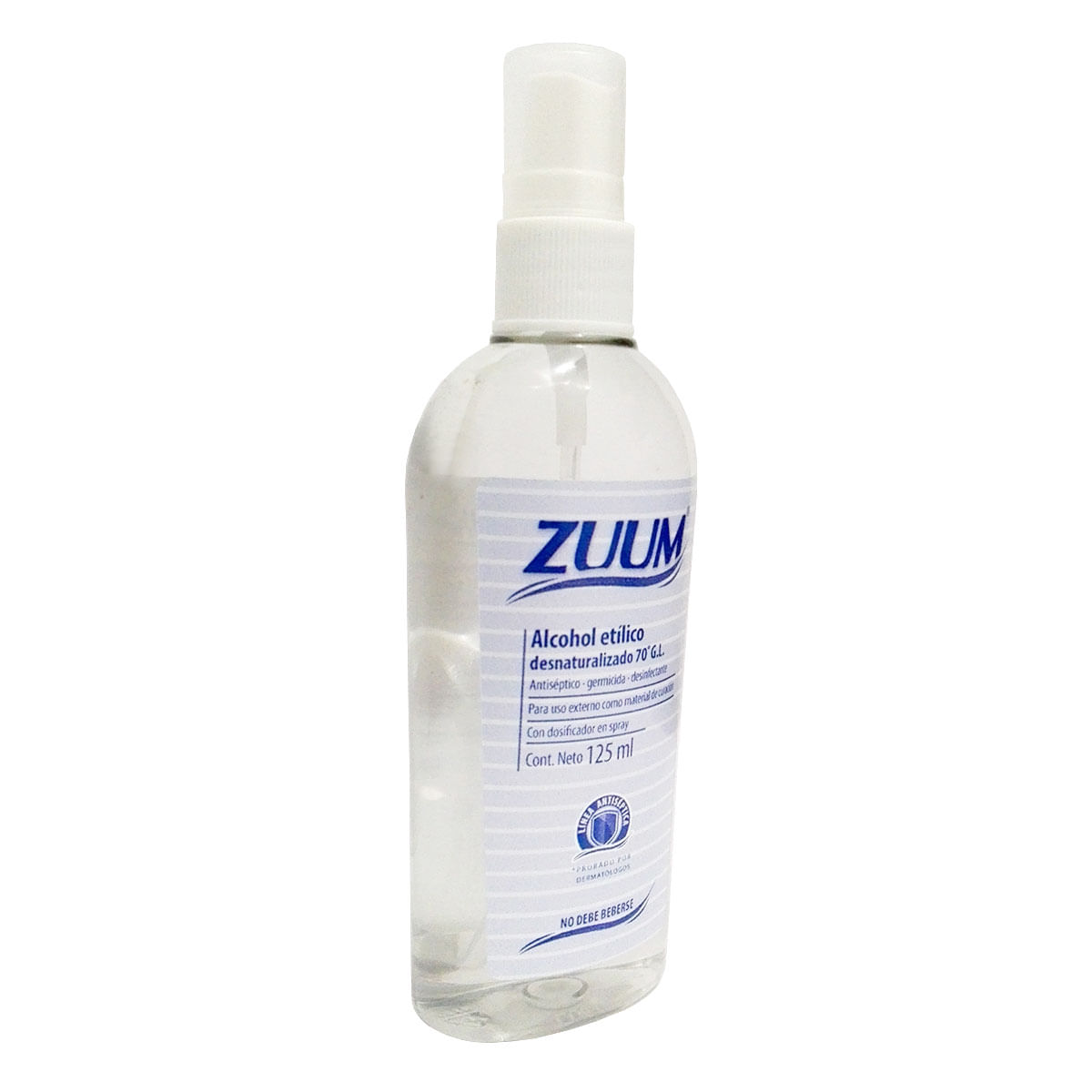 Alcohol Desnaturalizado Zuum en Spray 125ml | Chedraui