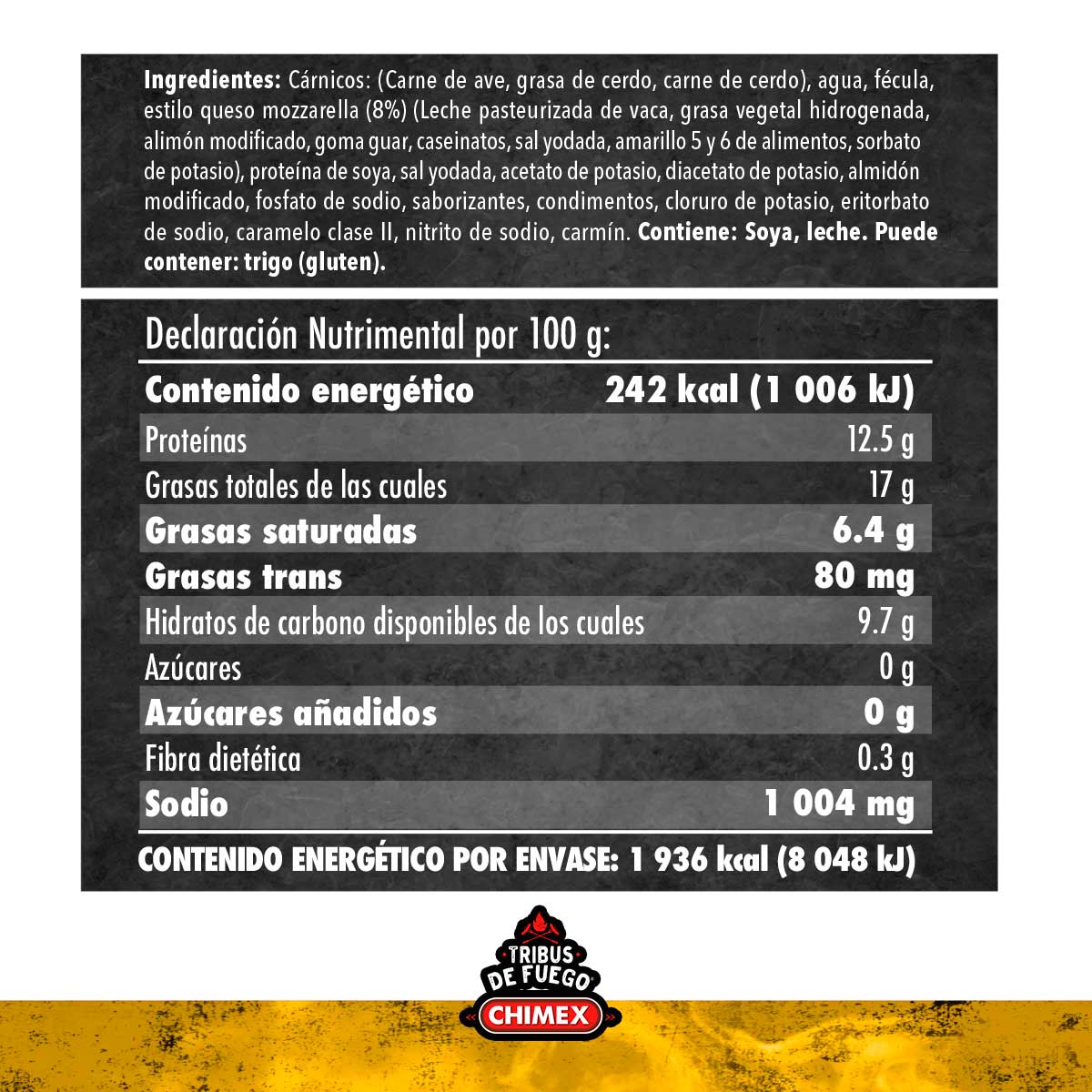 Salchicha para Asar Chimex con Queso 800g | Chedraui