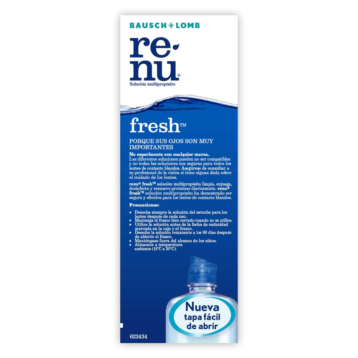 Solución Multipropósito Renu Fresh para Lentes de Contacto Blandos 60ml ...