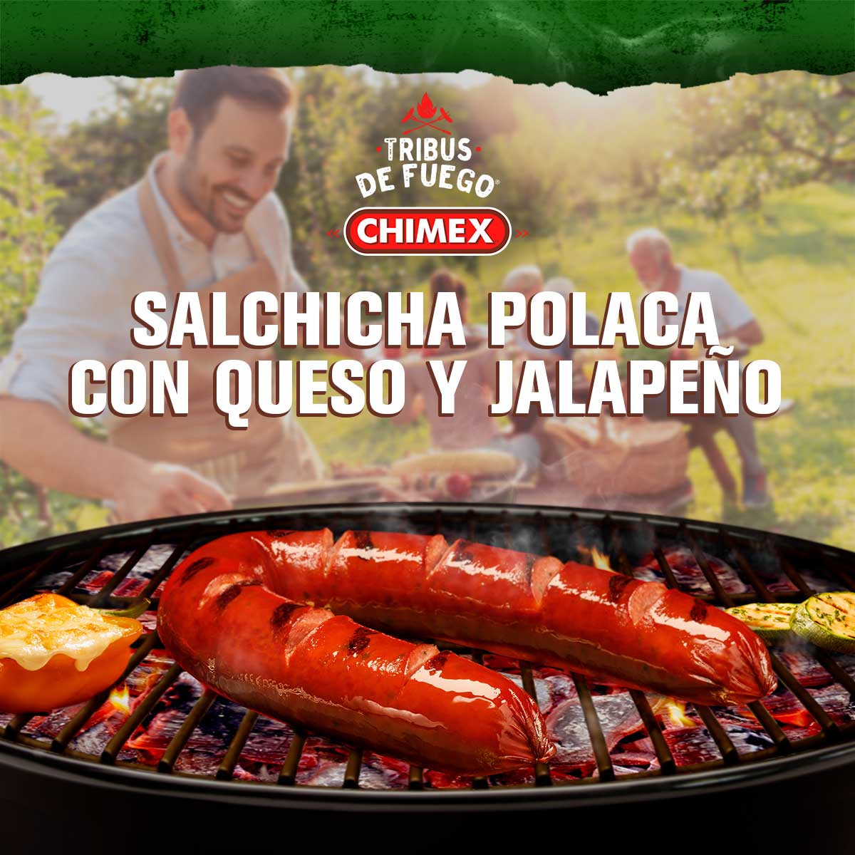 Salchicha Polaca Chimex con Queso y Jalapeño 350g | Chedraui