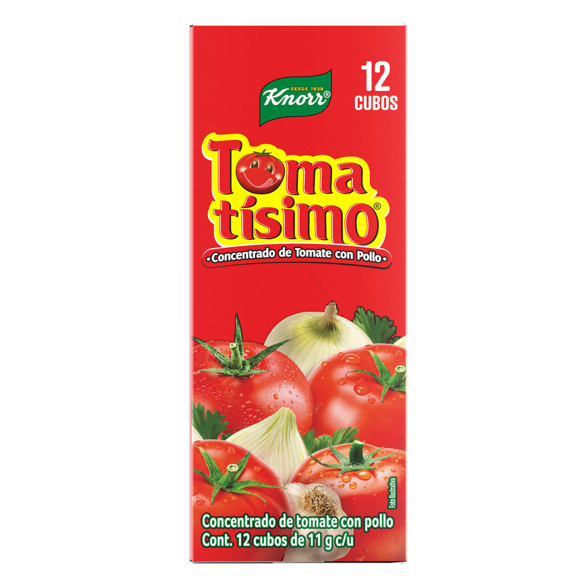 Concentrado de Tomate Knorr Tomatísimo 12 cubos de 11g | Chedraui