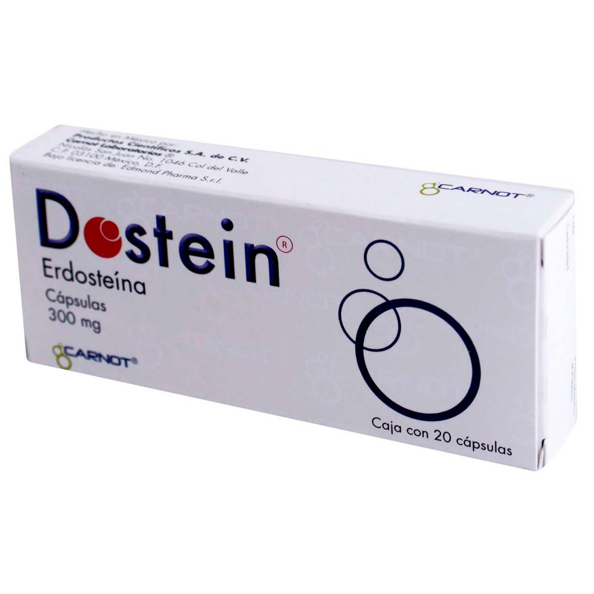 Cápsulas Dostein 300mg Caja con 20 Cápsulas | Chedraui