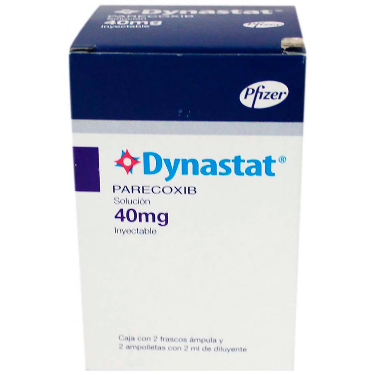 Solución Inyectable Dynastat 40mg Caja con 2 Frascos Ámpula y 2 ...