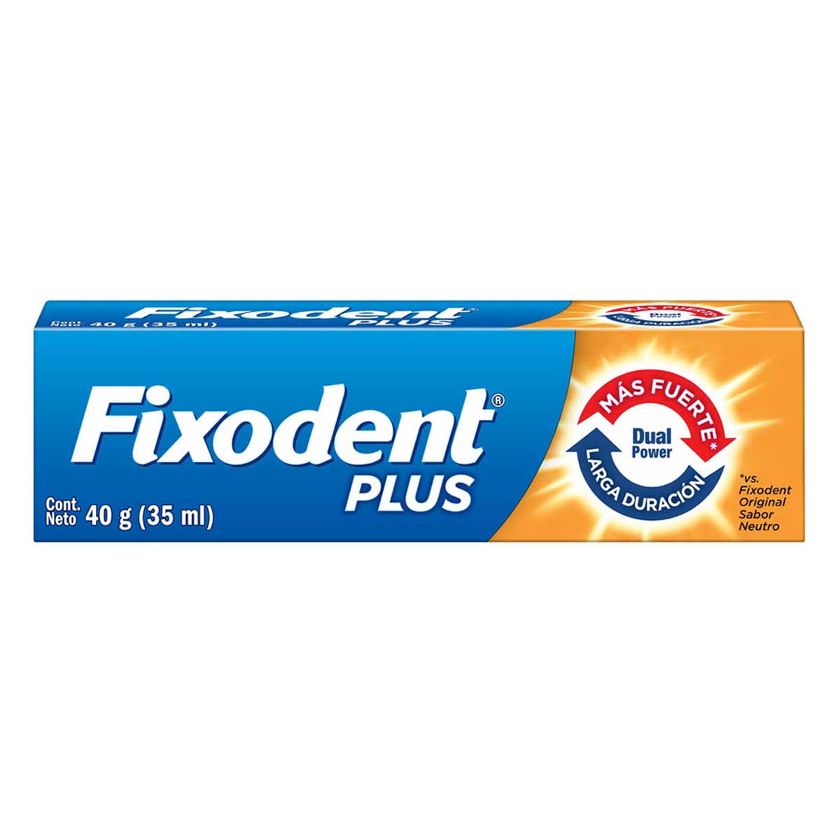 Adhesivo para Dentaduras Fixodent Plus Pasta Dual Power 35ml | Chedraui