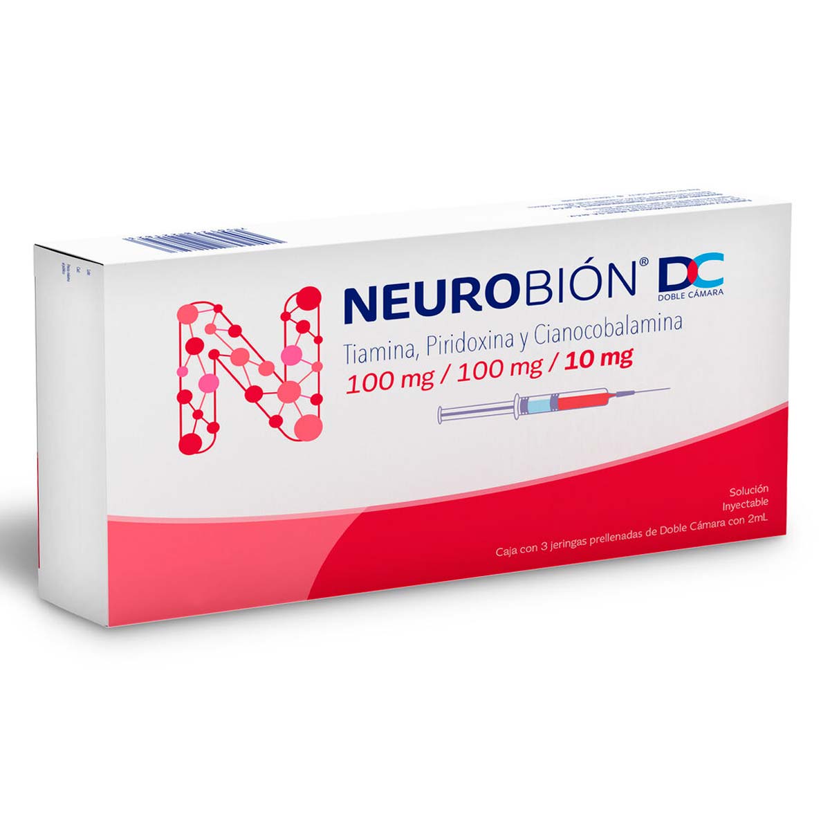 Solución Inyectable Neurobión DC 3 Jeringas (100mg/100mg/10mg) | Chedraui
